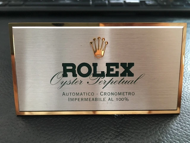 ROLEX ORIGINAL DISPLAY Oyster Perpetual 8.5x4.5cm Italian - Original ...