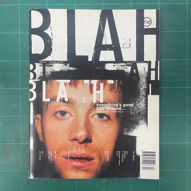 BLAH BLAH BLAH Magazine Rare 1st Issue Blur Albarn David Carson Graphic ...