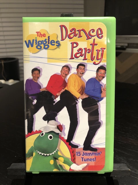 THE WIGGLES WIGGLES Dance Party (VHS 2001) Sing Along Songs Clam RARE ...