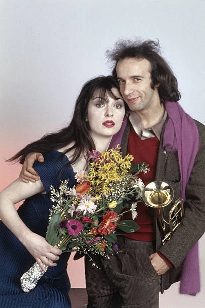 ITALIAN ACTOR & director Roberto Benigni hugging Italian actre- 1980 ...