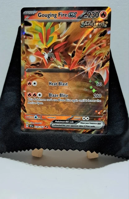 POKÉMON TCG GOUGING Fire ex Scarlet & Violet-Temporal Forces 038/162 ...