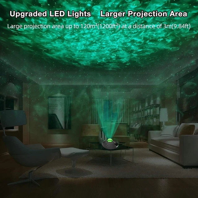 SMART WI-FI MUSIC Star Light Projector - Night light W/ Remote USB £14. ...