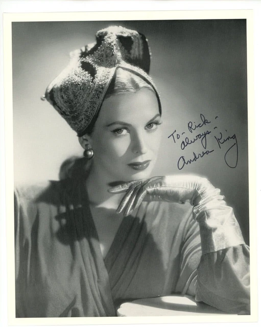 AUTOGRAPHIÉ 8X10 PHOTO Actrice Film Star Andrea King EUR 43,84 ...