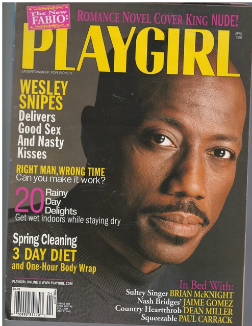 PLAYGIRL April 1998 Wesley Snipes $11.98 - PicClick