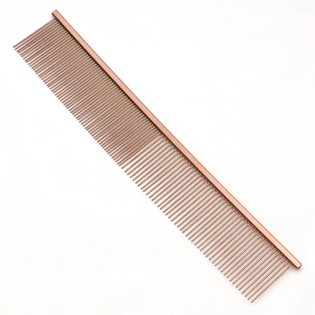 GROOMING COMB FOR Dogs Metal Gold Groomer Comb Pet Combs Hairbrush Pet ...