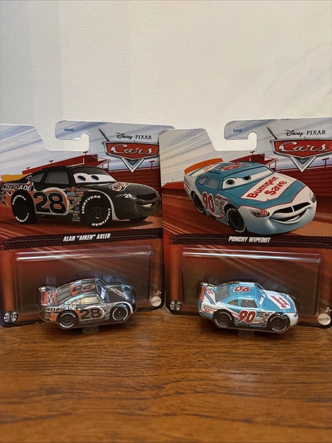 MATTEL DISNEY PIXAR'S Cars Die-Cast 1:55 Alan ‘Aiken’ Axler & Ponchy ...