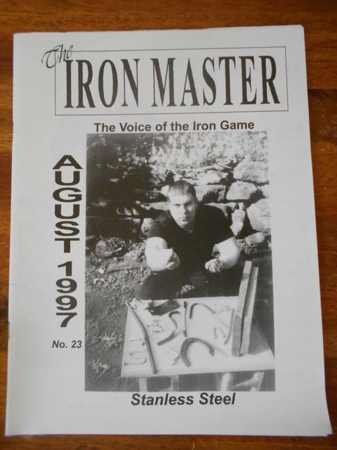 THE IRON MASTER #23 bodybuilding muscle strongman magazine 8-97 £12.16 ...