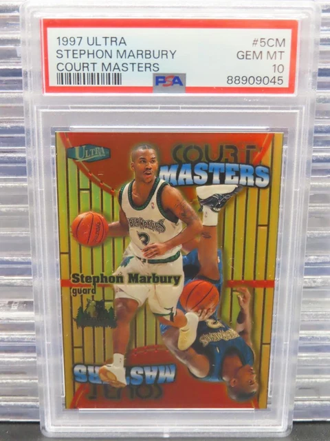 1997-98 FLEER ULTRA Stephon Marbury Court Masters #5CM PSA 10 GEMMES ... 1997-98 FLEER ULTRA Stephon Marbury Court Masters #5CM PSA 10 GEMMES ...