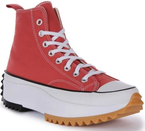CONVERSE A05136C RUN Star Hike Plateforme Rouge Blanc UK 5 - 7 EUR 126 ...