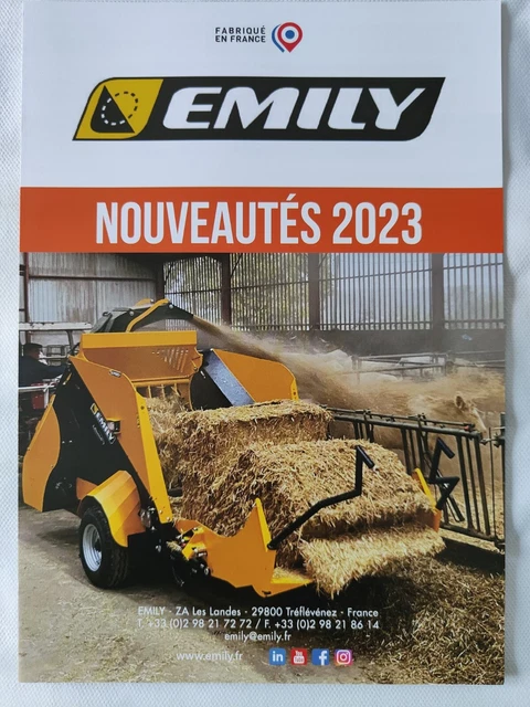 TRACTEUR GAMME DE Matériels Emily 2023 Prospectus Brochure EUR 4,00 - PicClick FR