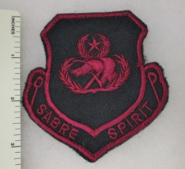 PATCH DE COMPÉTITION US AIR FORCE SABRE SPIRIT original vintage USAF ...