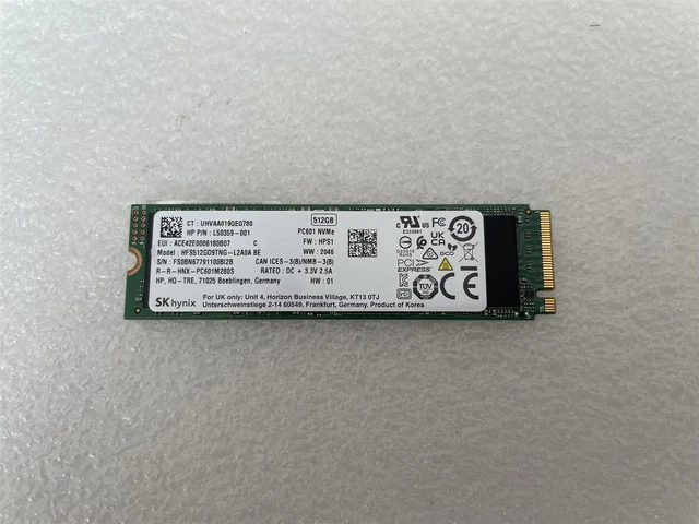 HP L52211-001 SK Hynix PC601 M.2 Nvme HFS512GD9TNG SSD Disque Dur Neuf ...