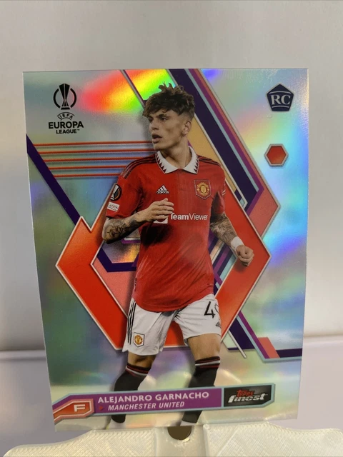 RÉFRACTEUR ROOKIE ALEJANDRO Garnacho 22-23 Topps Finest Chrome ...