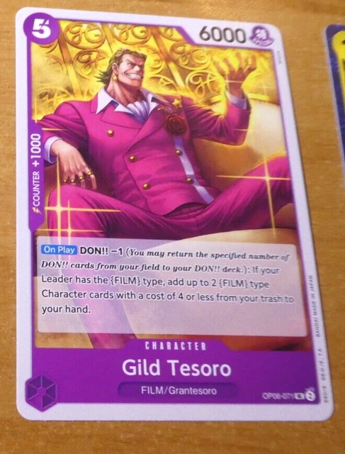 ONE PIECE WINGS Of Captain English Card Game Carte Gild Tesoro Op06-071 ...