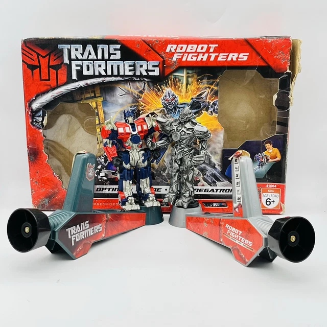 TRANSFORMERS ROBOT FIGHTERS Optimus Prime vs Megatron Figures Hasbro ...