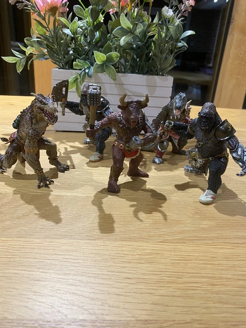 PAPO FANTASY FIGURES bundle: Gorillas/crocodile/Minotaur/mutant Figure ...