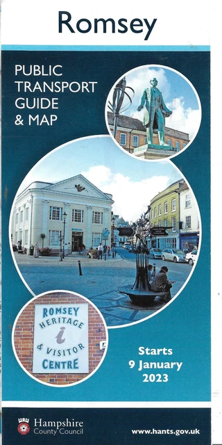 ROMSEY PUBLIC TRANSPORT Guide & Map Hampshire 2023 £2.28 - PicClick UK