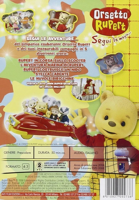 ORSETTO RUPERT - In corsa con lo scooter Volume 01 (DVD) Barry J.C ...