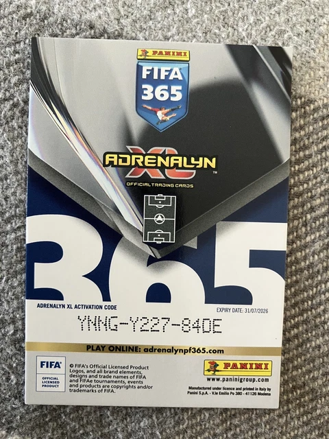 PANINI ADRENALYN XL 2026 FIFA 365 Gold Club Badge Real Madrid Rare Card ...