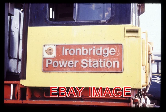 ORIGINAL 35MM SLIDE NAMEPLATE IRONBRIDGE POWER STATION CLASS 58 58042 £ ...