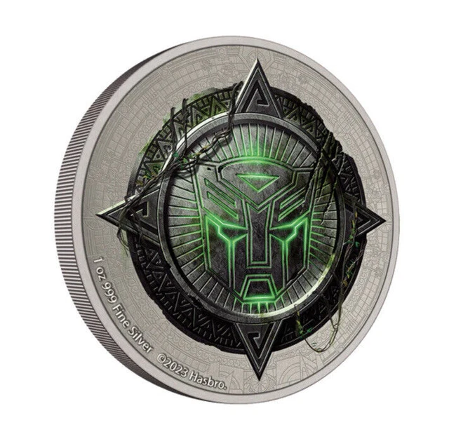 TRANSFORMERS RISE OF the Beasts 1oz Silver Coin Niue 2023 £141.41 ...