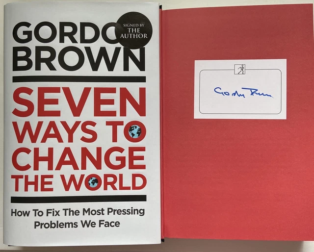 GORDON BROWN SIGNED Book Original Signature Autograph Signature Signed ...