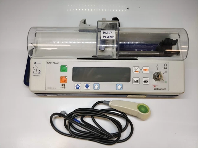 CAREFUSION IVAC PCAM Syringe Pump Driver *with key and handset +1 year ...