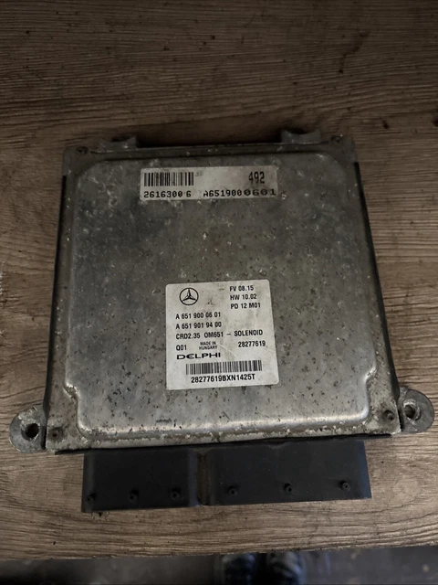 MERCEDES SPRINTER ENGINE Control Unit ECU A6519000601 2.1 Diesel W906 ...
