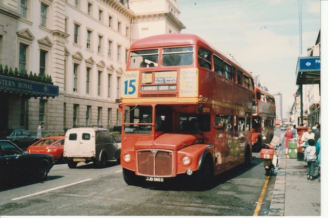 LONDON BUS PHOTO - RML2565 (U) route 15A £0.75 - PicClick UK