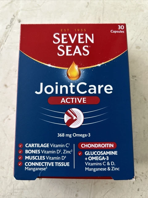 3X SEVEN SEAS JointCare Active Glucosamine plus Omega-3 & Chondroitin ...