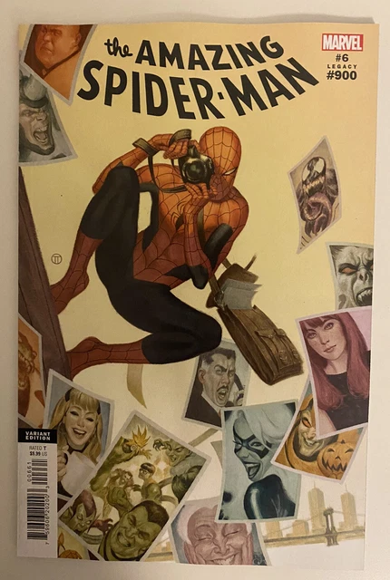 MARVEL COMICS AMAZING Spider-Man #6 Lgy #900 2022 1:25 Tedesco Ratio ...
