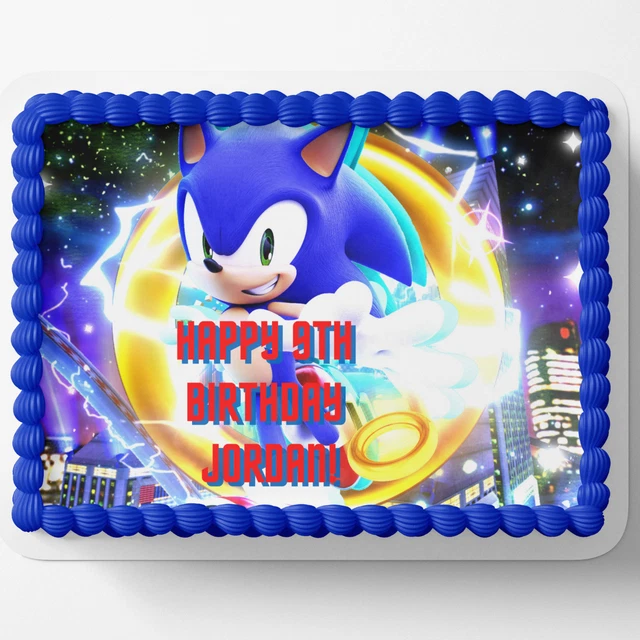 SONIC BIRTHDAY PARTY CAKE TOPPER EDIBLE IMAGE, SONiC BIRTHDAY, SONIC ...