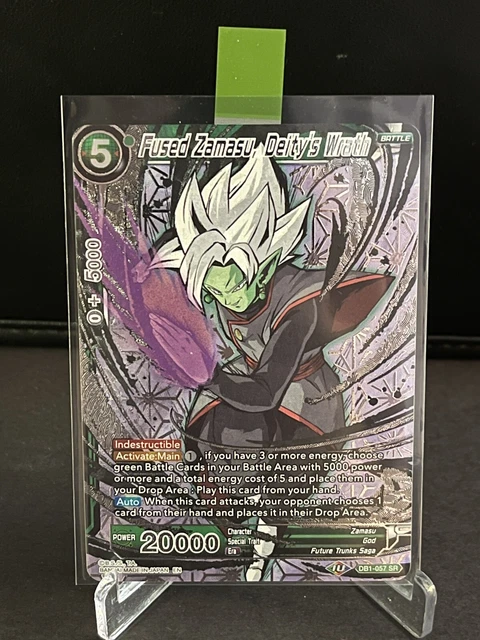 DRAGON BALL SUPER Gioco di Carte Fused Zamasu Deity's Wrath Foil Card ...