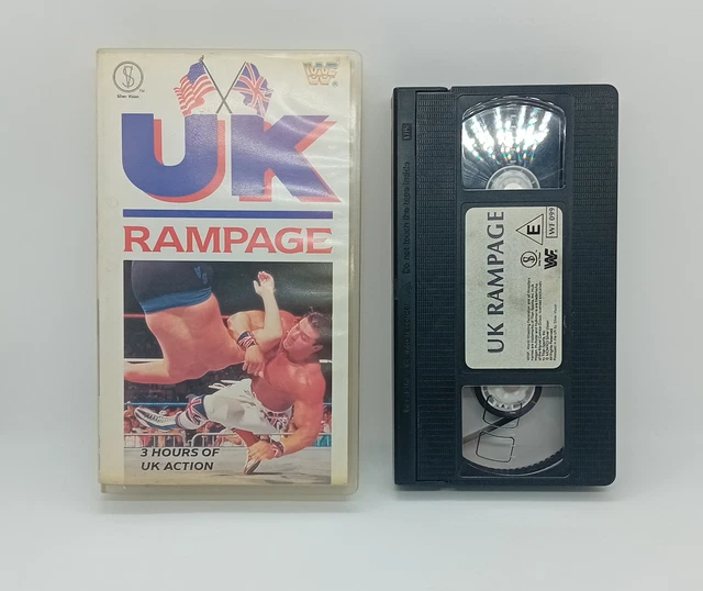 WWF UK RAMPAGE VHS PAL Silver Vision 1991 Titan Sports £6.99 - PicClick UK