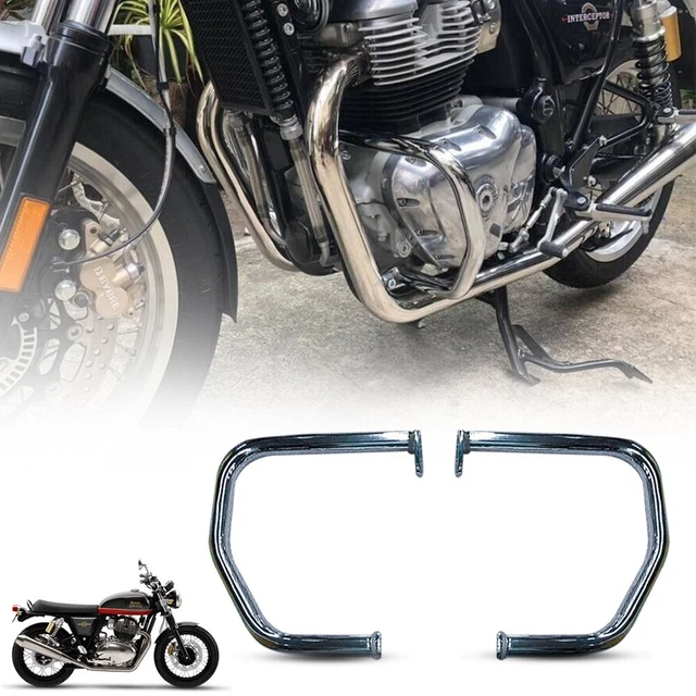 ENGINE GUARD CRASH Bar Frame Royal Enfield Interceptor Continental ...