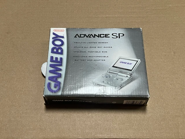 NINTENDO GAME BOY Advance GBA SP Handheld System - Platinum Silver ...