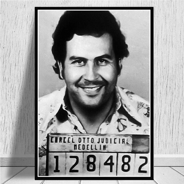 TOILE TABLEAUX PABLO Escobar 50x70 cm EUR 34,99 - PicClick FR