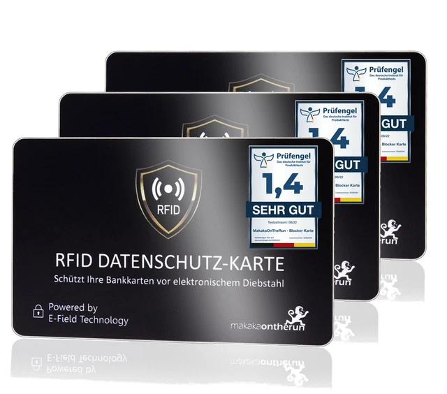 CARTE BLOQUEUR RFID à 360° Certifié DEKRA & EMV Carte bloqueur NFC pour ...