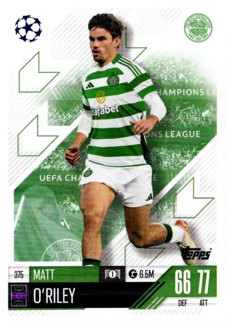 MATCH ATTAX UCL 2024/25 - Matt O'Riley - Celtic Glasgow FC - Nr. 375 EUR 1,00 - PicClick DE