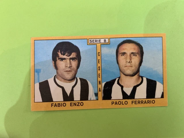 FIGURINA CALCIATORI PANINI 1969 70 Enzo/Ferrario Cesena Serie B Nuova ...