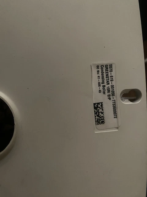 WORCESTER BOSCH GREENSTAR 15RI Gas Condensing Boiler with flue ...