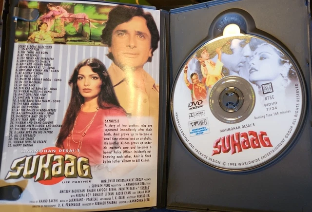 SUHAAG (1979) (DVD, 1999) DISC EXCELELNT, Canadian seller, READ ...