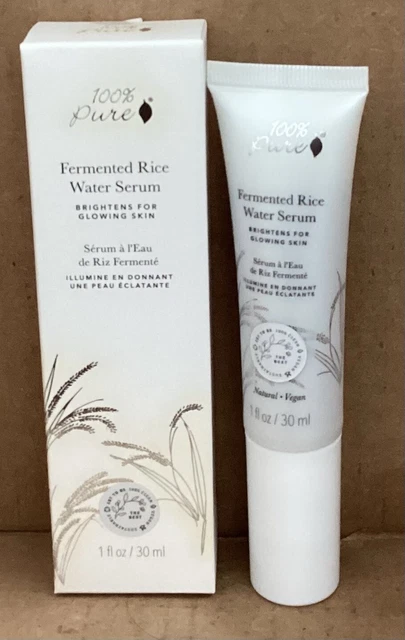 100%PURE FERMENTED RICE Water Serum Brightens For Glowing Skin 1oz £21. ...