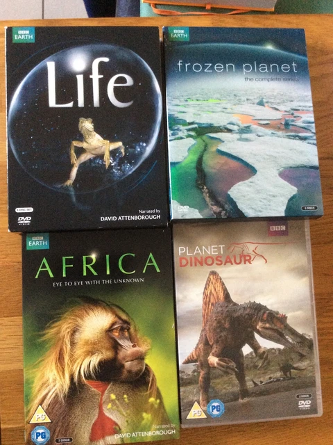 BBC EARTH DVD Bundle - Africa, Life, Frozen Planet, Planet Dinosaur (4 ...