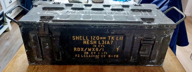 RARE WW2 AMMUNITION Box V 1945 British Army Military WW11 Victory £16. ...