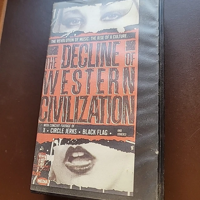 DÉCLIN DE LA civilisation occidentale VHS Og Penelope Spheeris X Circle ...