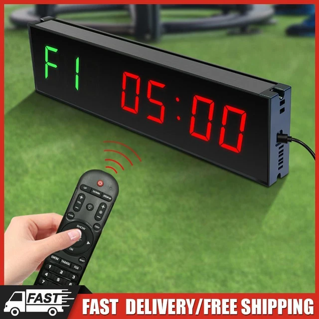 LED FITNESS TIMER Wall Mounted Digital Timer Aluminum Alloy for ...