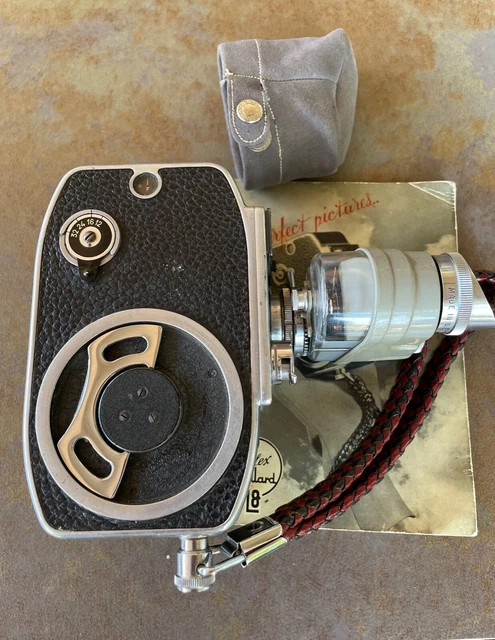 VTG SWISS 1950S Paillard Bolex L8 Movie Camera w/ Elgeet Auto-Ex Lens ...