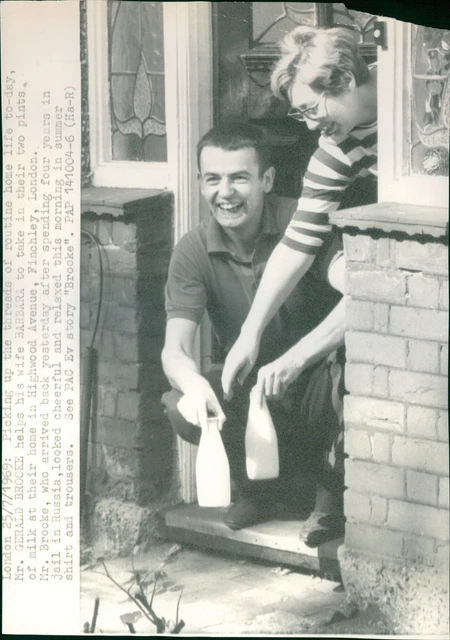 BRITISH TEACHER GERALD Brooke and wife Barbara... - Vintage Photograph ...