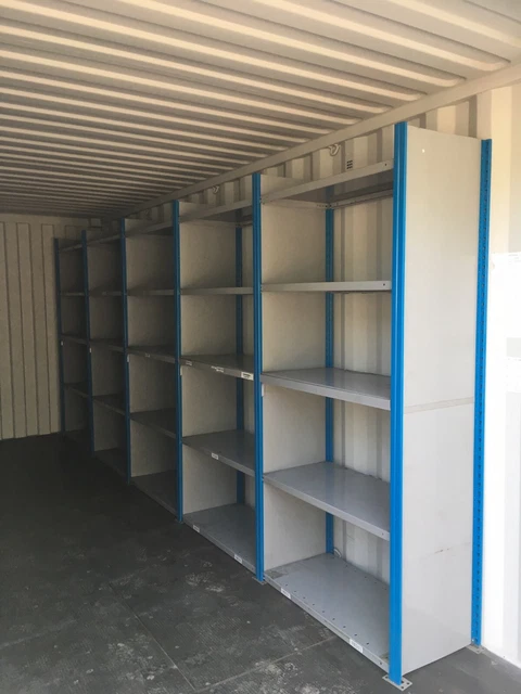 CONTAINER SHELVING 5 Bays Of Dexion Shelving 300mm / 380mm Deep £350.00 ...